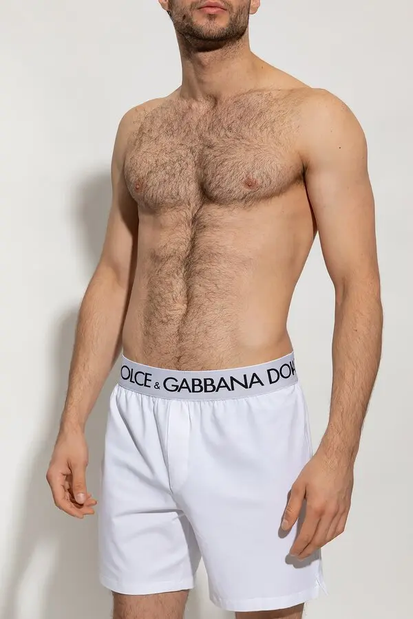 Dolce & Gabbana Logo-waistband Boxer Shorts