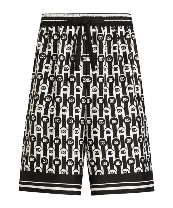 Dolce & Gabbana Logo-print Patterned Shorts