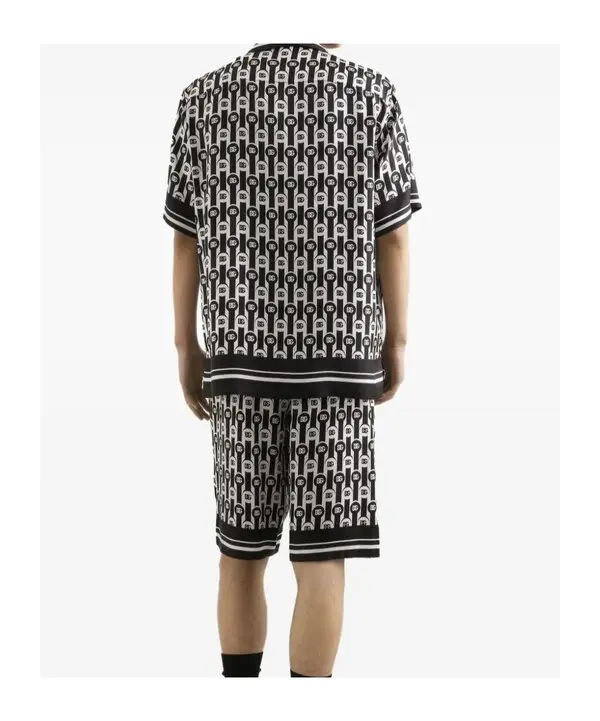 Dolce & Gabbana Logo-print Patterned Shorts