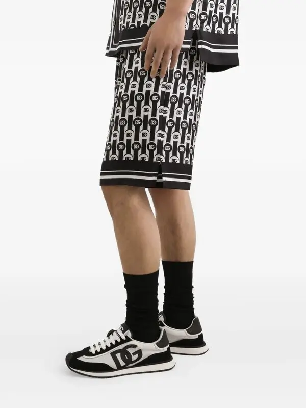 Dolce & Gabbana Logo-print Patterned Shorts
