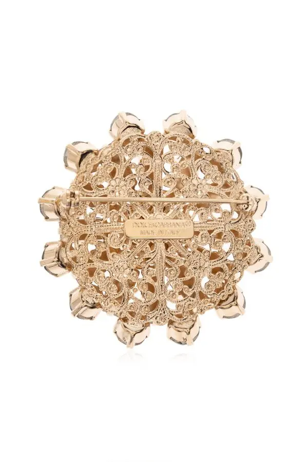 Dolce & Gabbana Dolce Gabbana Floral Motif Brooch