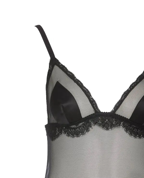 Dolce & Gabbana Dolce Gabbana Lace Tulle Bodysuit