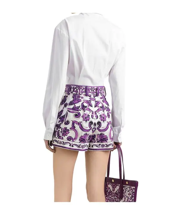 Dolce & Gabbana Dolce Gabbana Front Tie Detailed Poplin Shirt