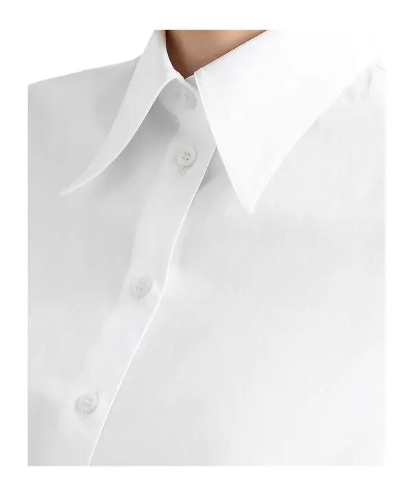 Dolce & Gabbana Dolce Gabbana Front Tie Detailed Poplin Shirt