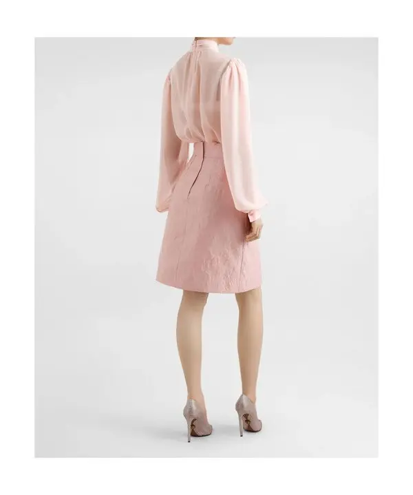 Dolce & Gabbana Bow-tie High-neck Blouse