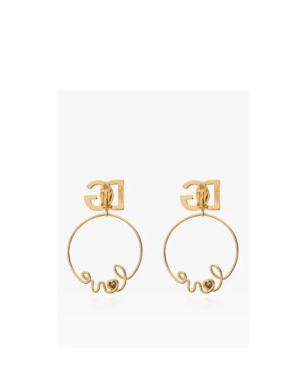 Dolce & Gabbana Love Logo-detail Earrings