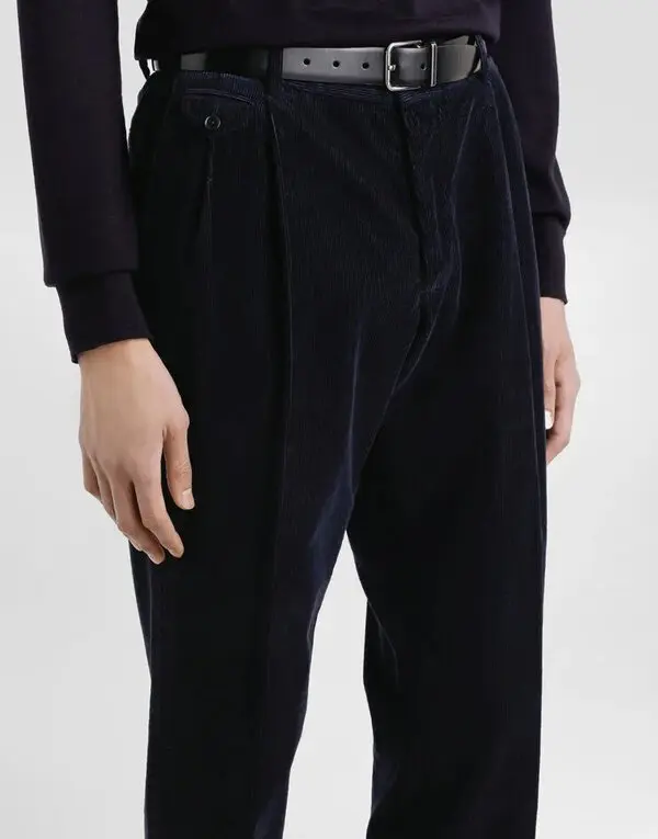 Dolce & Gabbana Dolce Gabbana Garment-dyed Velvet Trousers