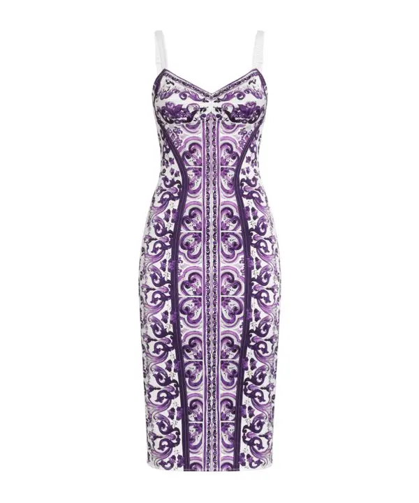 Dolce & Gabbana Dolce Gabbana Majolica Printed Mini Dress
