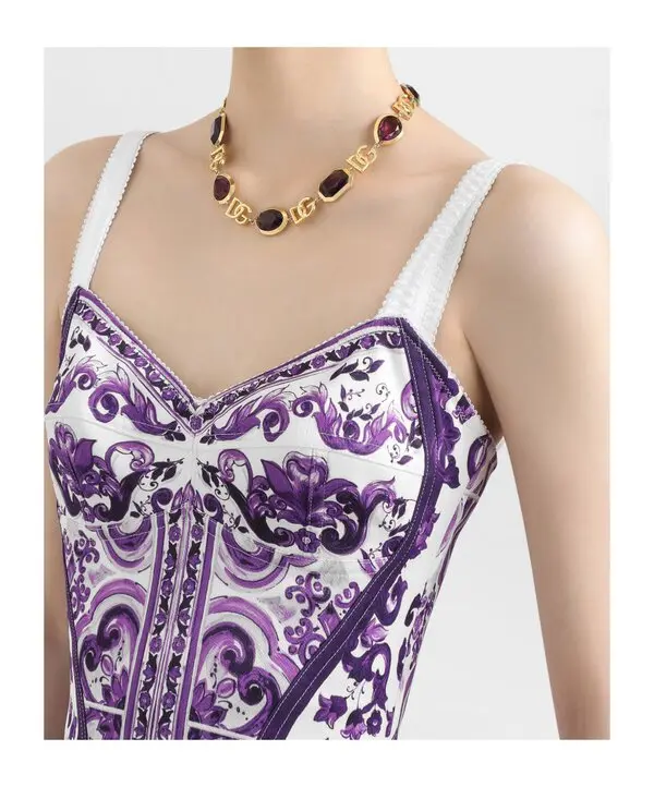 Dolce & Gabbana Dolce Gabbana Majolica Printed Mini Dress