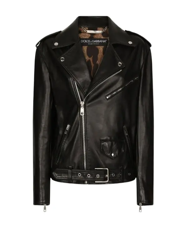 Dolce & Gabbana Dolce Gabbana Zipped Biker Jacket