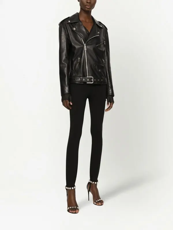 Dolce & Gabbana Dolce Gabbana Zipped Biker Jacket