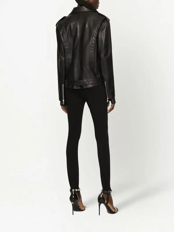 Dolce & Gabbana Dolce Gabbana Zipped Biker Jacket