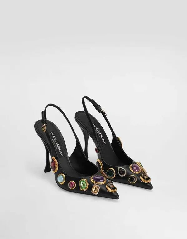 Dolce & Gabbana Dolce Gabbana Embellished Slingback Pumps