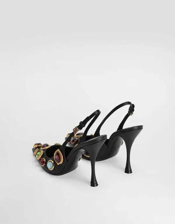 Dolce & Gabbana Dolce Gabbana Embellished Slingback Pumps
