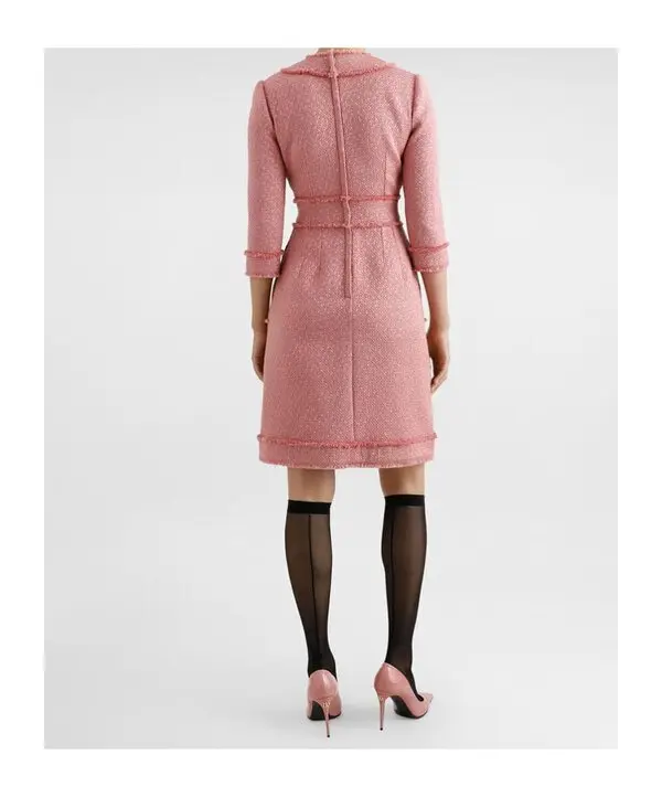 Dolce & Gabbana Frayed-edge Midi Dress