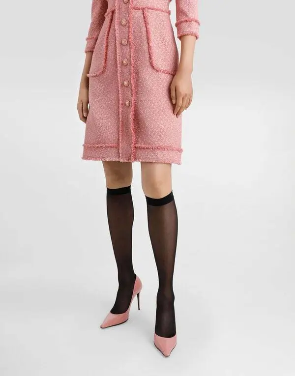 Dolce & Gabbana Frayed-edge Midi Dress