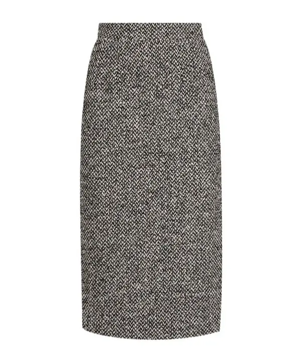 Dolce & Gabbana Dolce Gabbana Dotted Sheath Skirt - Multi-color