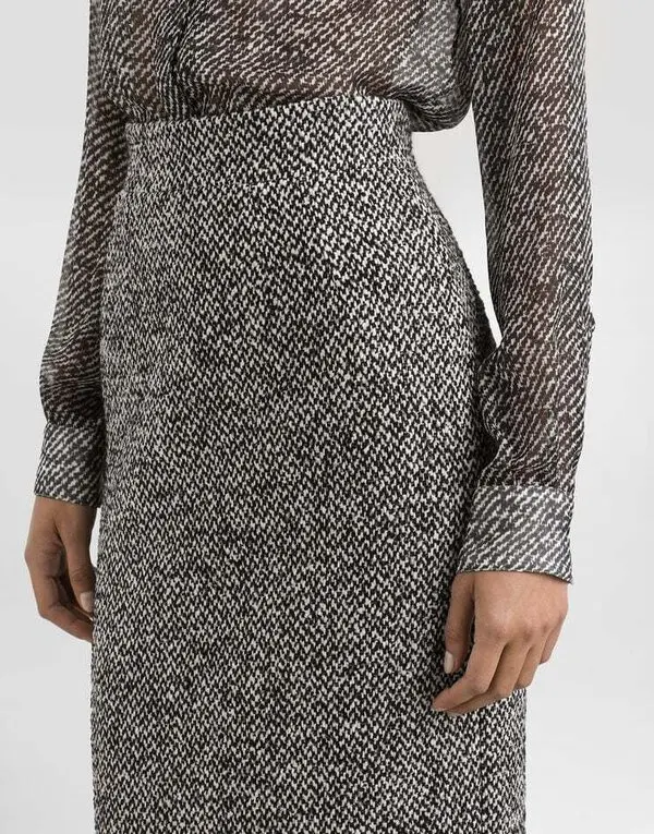 Dolce & Gabbana Dolce Gabbana Dotted Sheath Skirt