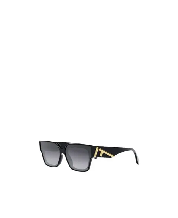 Fendi Rectangular Frame Sunglasses - Gray