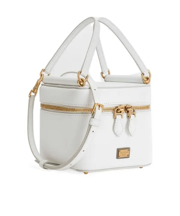 Dolce & Gabbana Dolce Gabbana Logo Plaque Zipped Handbag