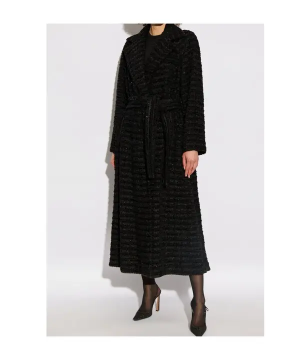 Dolce & Gabbana Dolce Gabbana Micro-sequin Embellished Tweed Coat