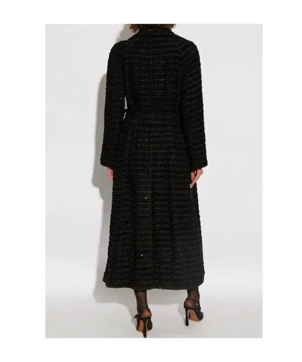 Dolce & Gabbana Dolce Gabbana Micro-sequin Embellished Tweed Coat