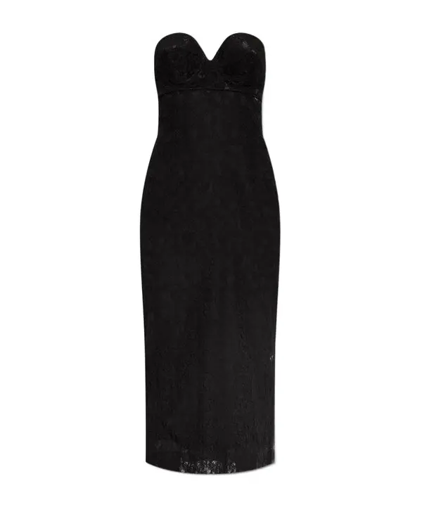 Dolce & Gabbana Dolce Gabbana Sleeveless Lace Dress - Black