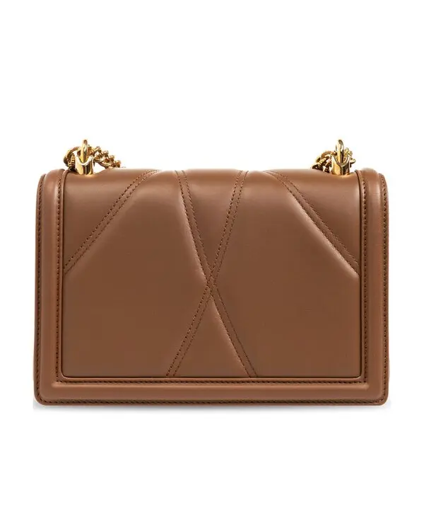 Dolce & Gabbana Medium Devotion Leather Shoulder Bag