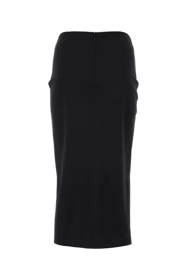 Dolce & Gabbana Dolce Gabbana Milano Calf-length Jersey Skirt