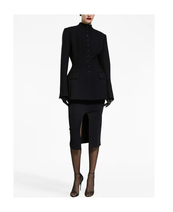 Dolce & Gabbana Dolce Gabbana Milano Calf-length Jersey Skirt