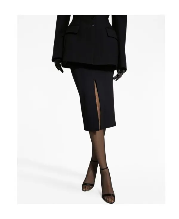 Dolce & Gabbana Dolce Gabbana Milano Calf-length Jersey Skirt