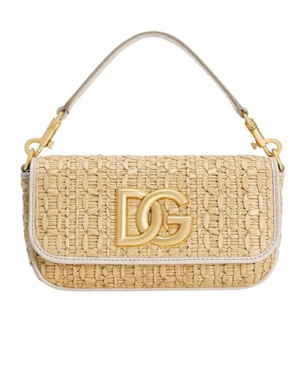 Dolce & Gabbana Dolce Gabbana Crochet Shoulder Bag - Beige