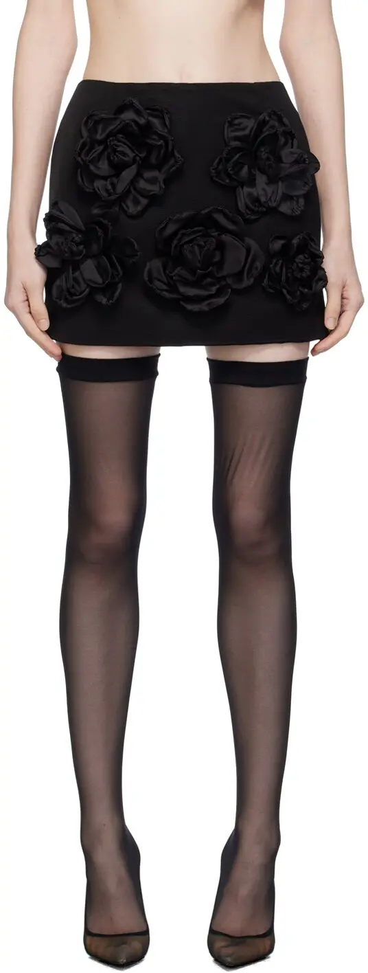 Dolce & Gabbana Dolce Gabbana Floral Patch Mini Skirt