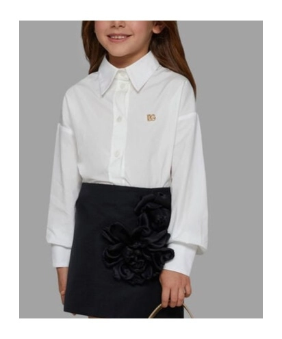 Dolce & Gabbana Logo-plaque Cotton Shirt