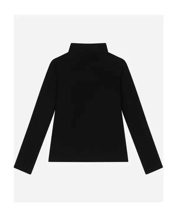 Dolce & Gabbana Logo-plaque Stretch-cotton Sweater