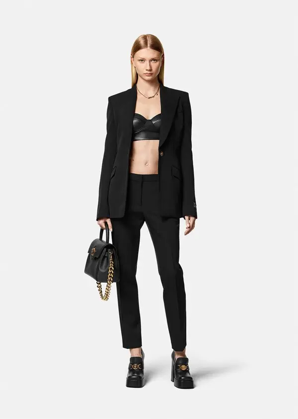 Versace Medusa-plaque Tailored Trousers