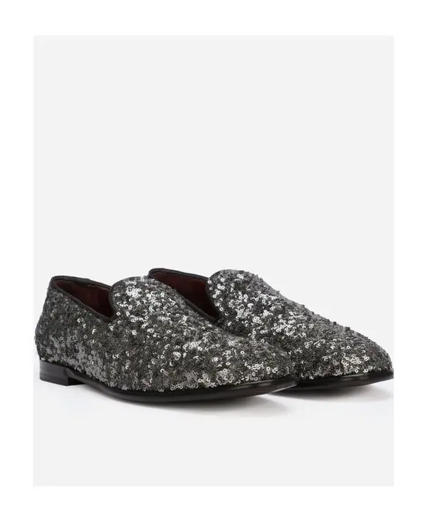 Dolce & Gabbana Dolce Gabbana Sequin Embellished Loafers