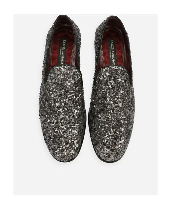 Dolce & Gabbana Dolce Gabbana Sequin Embellished Loafers