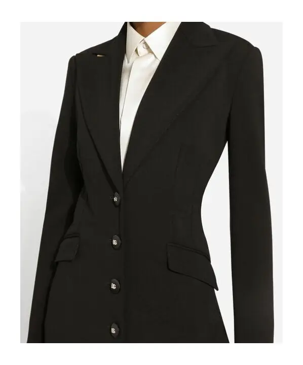 Dolce & Gabbana Logo-button Single-breasted Coat