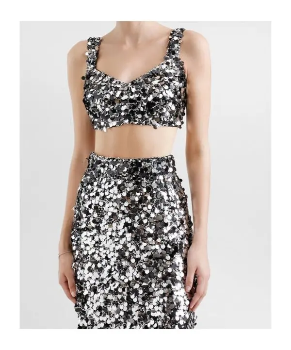 Dolce & Gabbana Dolce Gabbana Sequined Bralette Top