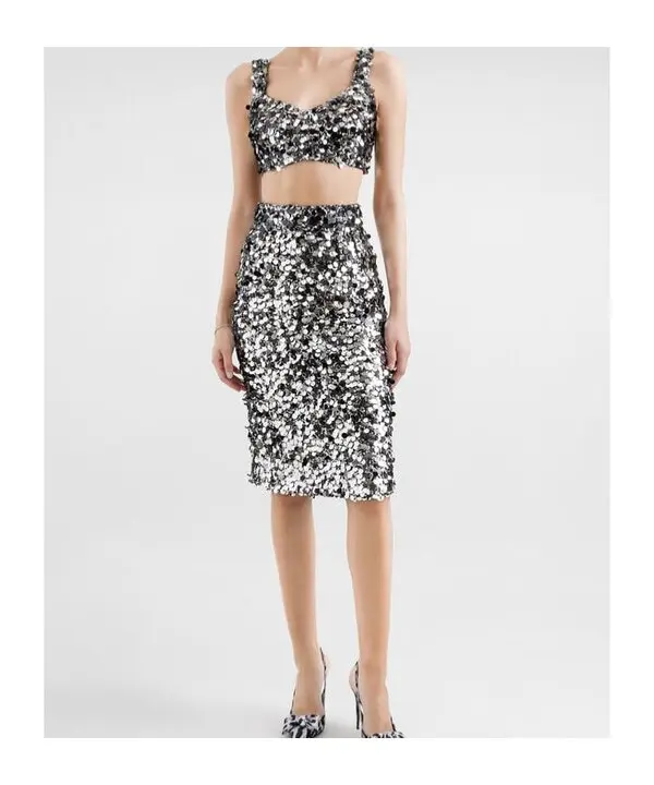 Dolce & Gabbana Dolce Gabbana Sequined Bralette Top