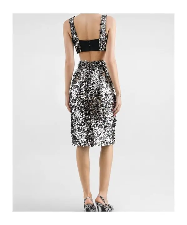 Dolce & Gabbana Dolce Gabbana Sequined Bralette Top