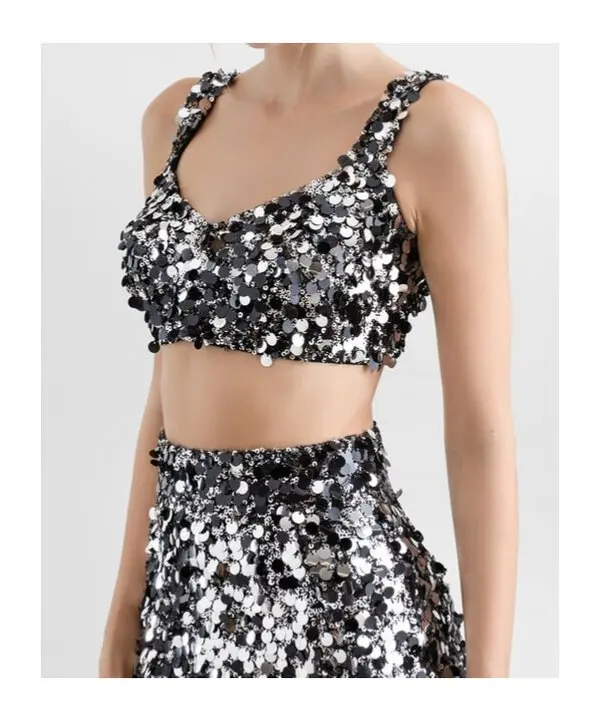 Dolce & Gabbana Dolce Gabbana Sequined Bralette Top