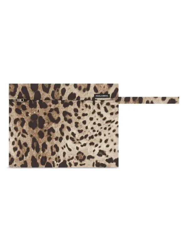 Dolce & Gabbana Dolce Gabbana Leopard Printed Mid-length Swim Trunks