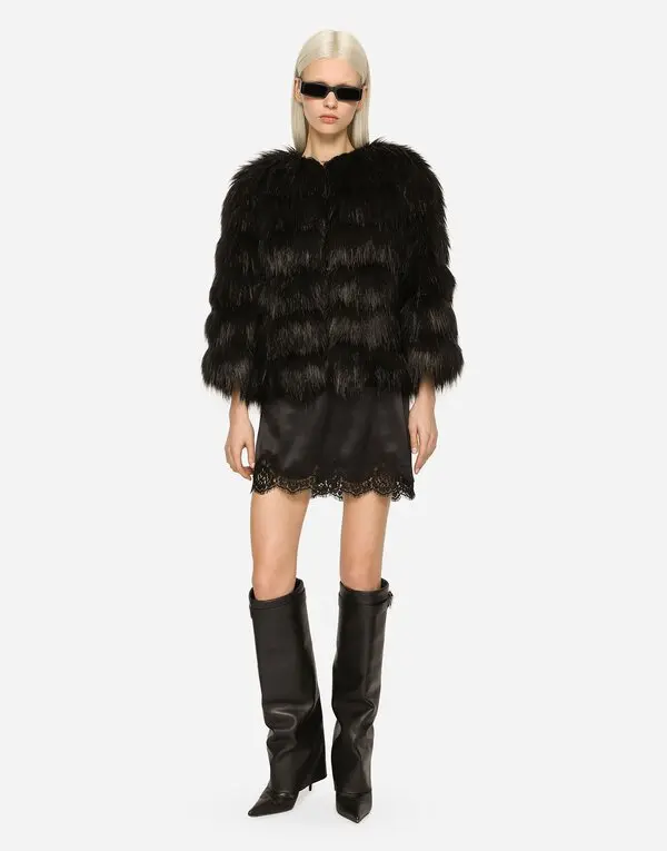 Dolce & Gabbana Dolce Gabbana Faux Fur Jacket