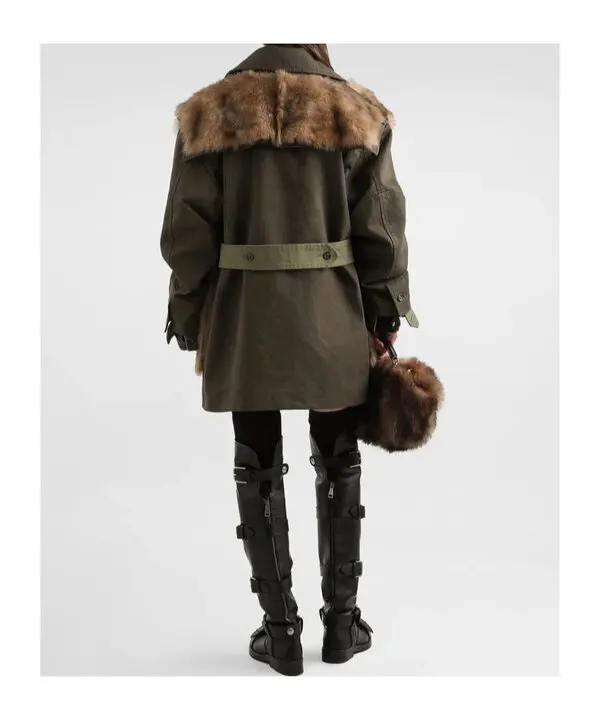 Dolce & Gabbana Fur-trimmed Coat