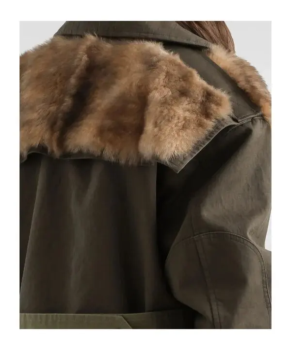 Dolce & Gabbana Fur-trimmed Coat