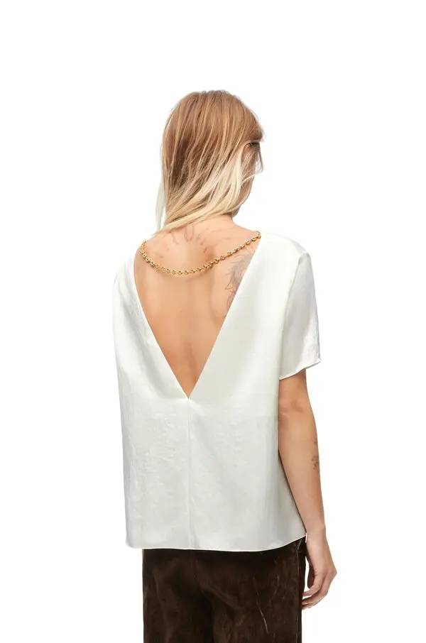 Loewe Chain Top In Technical Satin