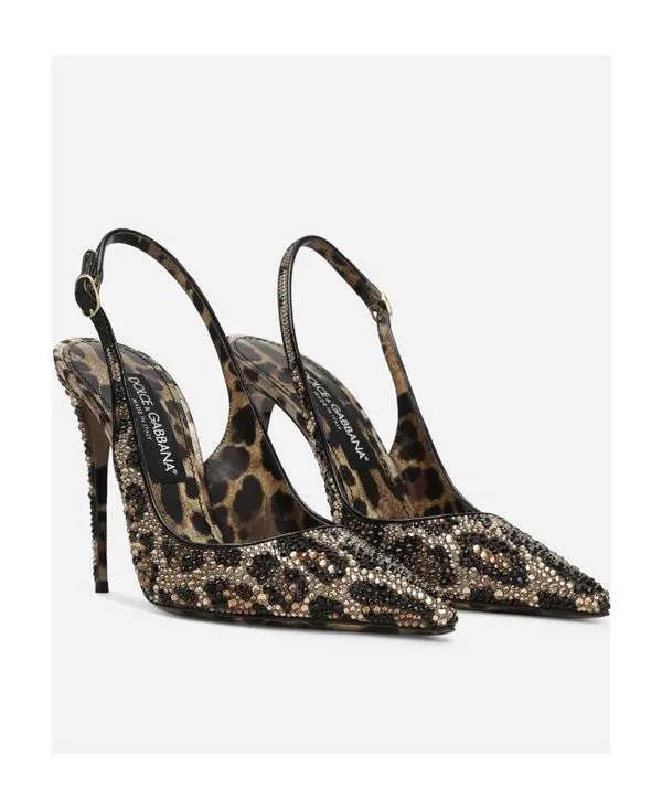 Dolce & Gabbana Dolce Gabbana Leopard-print Pointed-toe Pumps