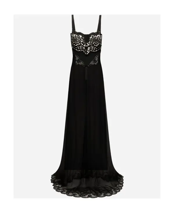 Dolce & Gabbana Semi-sheer Maxi Nightdress